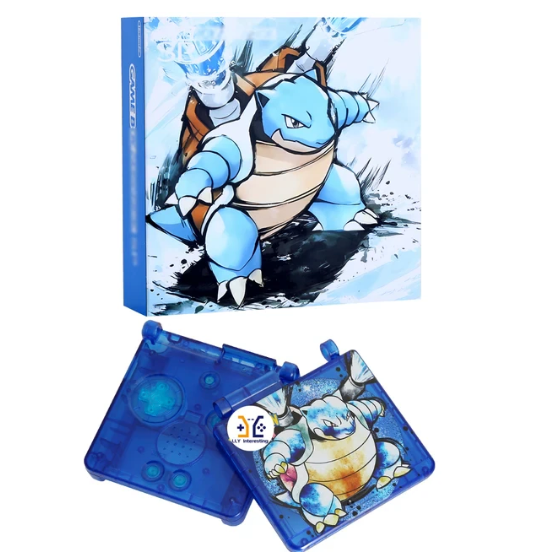 NEW BLASTOISE Themed GBA SP IPS Screen Mod w/Box! – JAYBOYMODZ