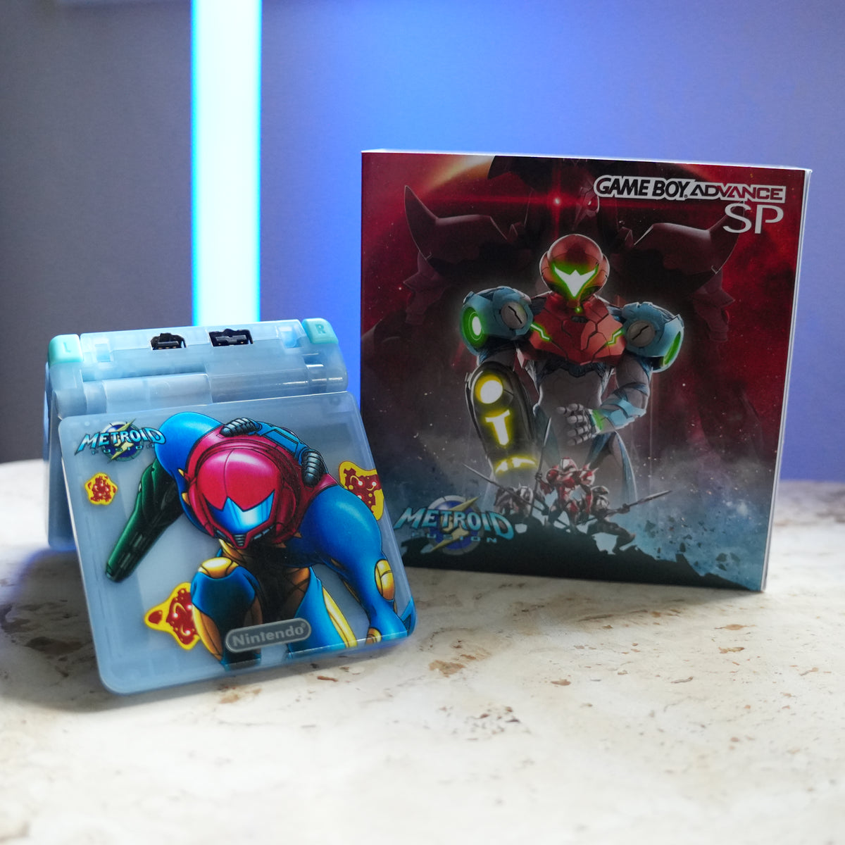 NEW METROID Themed GBA SP IPS Screen Mod w/Box! – JAYBOYMODZ