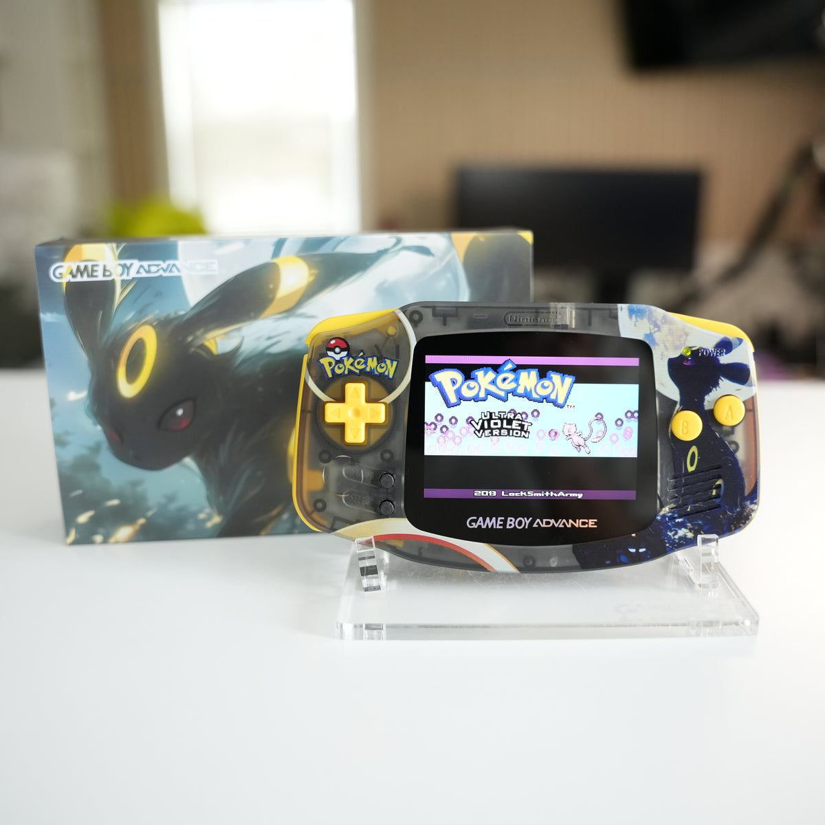 NEW Umbreon Themed GBA IPS Screen Mod w/Box! – JAYBOYMODZ