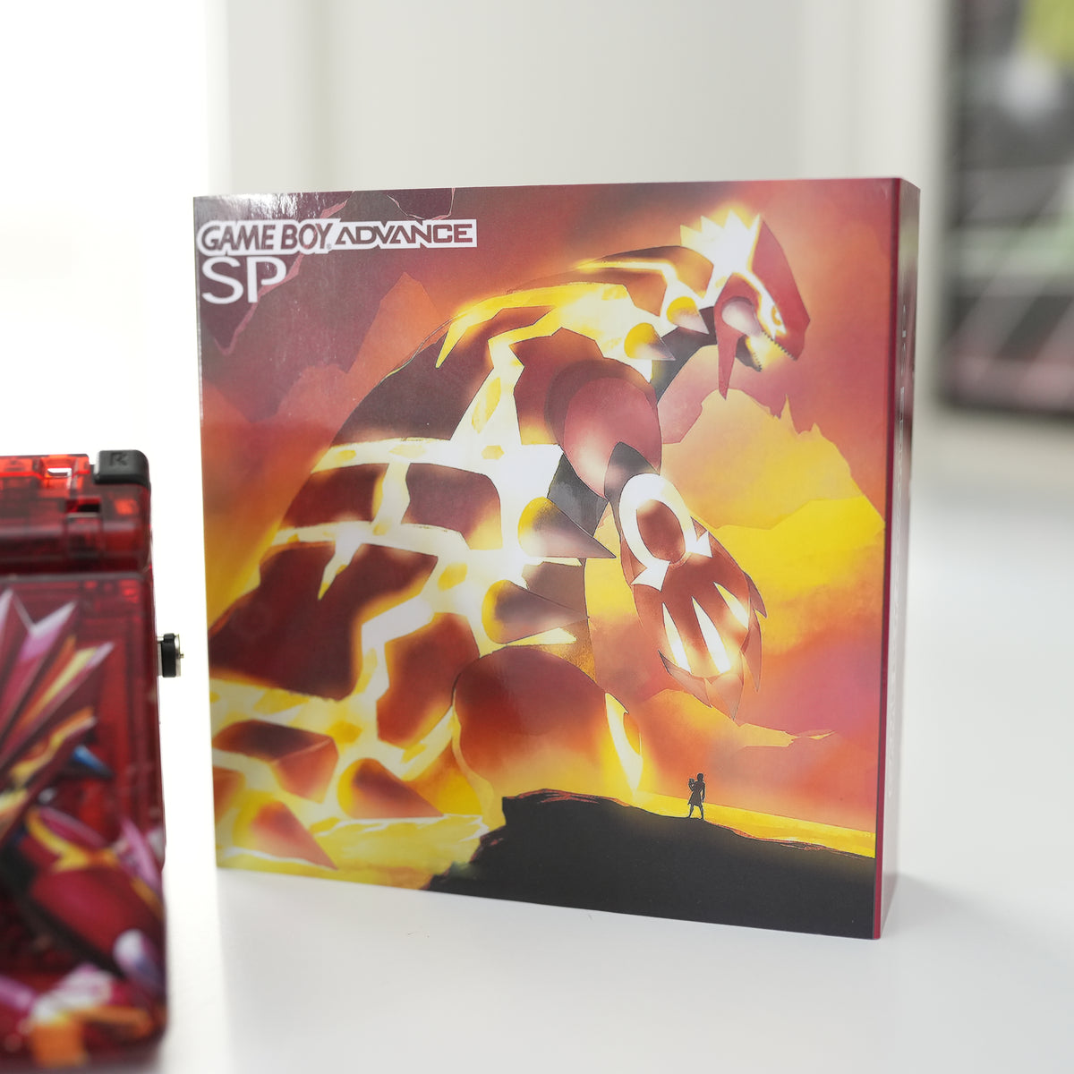 NEW GROUDON Themed GBA SP IPS Screen Mod w/Box! – JAYBOYMODZ