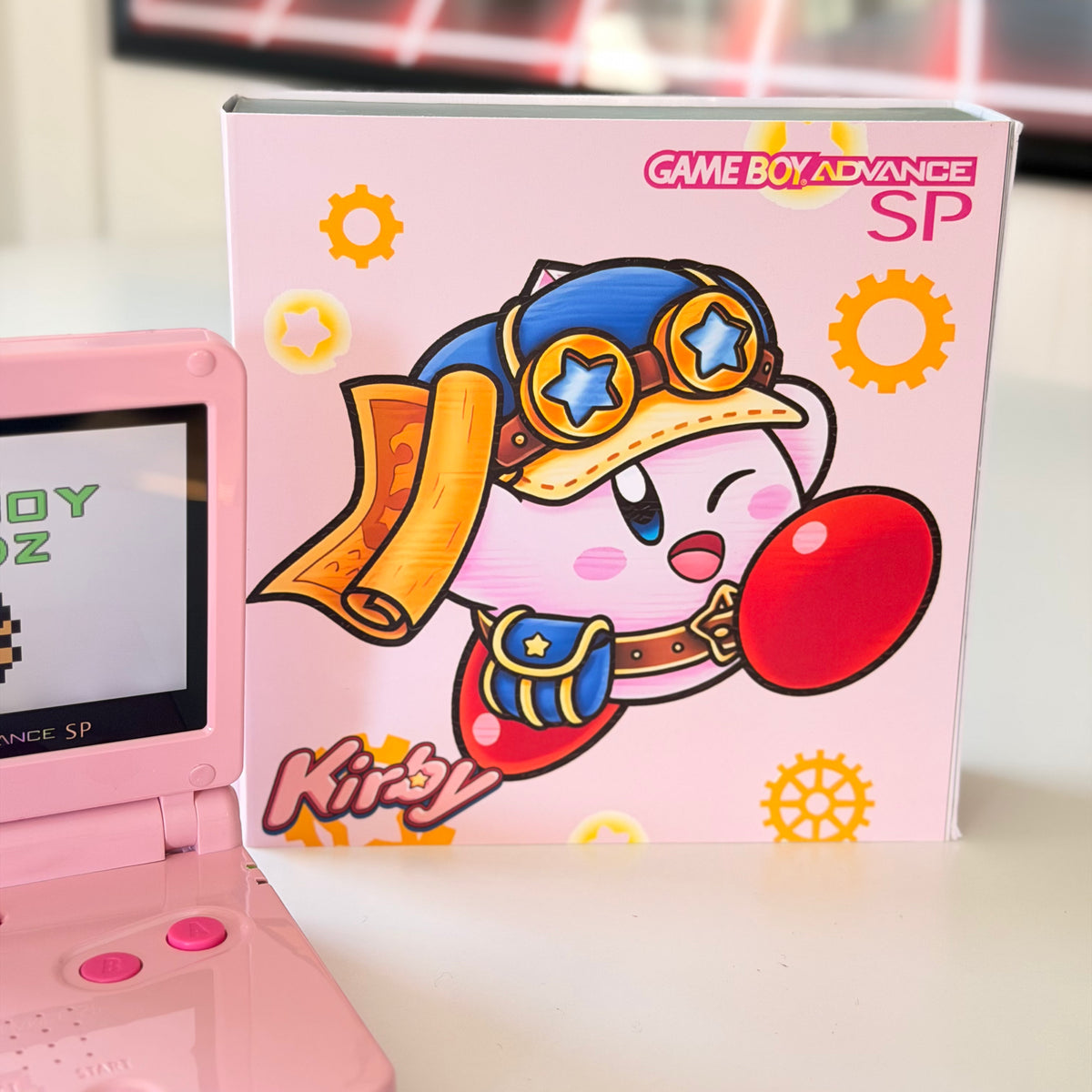 NEW KIRBY Themed GBA SP IPS Screen Mod w/Box! – JAYBOYMODZ