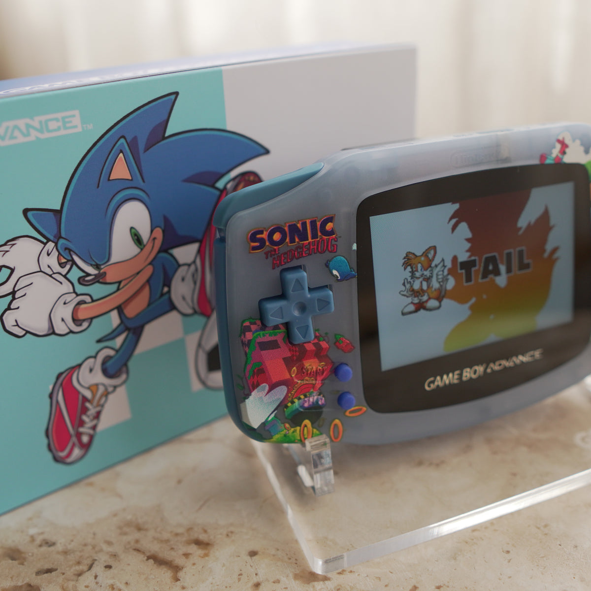 NEW SONIC Themed GBA IPS Screen Mod w/Box! – JAYBOYMODZ