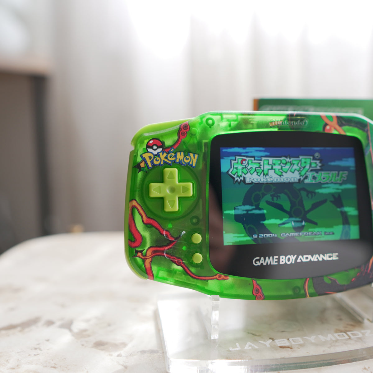 NEW Emerald Themed GBA IPS Screen Mod w/Box! – JAYBOYMODZ