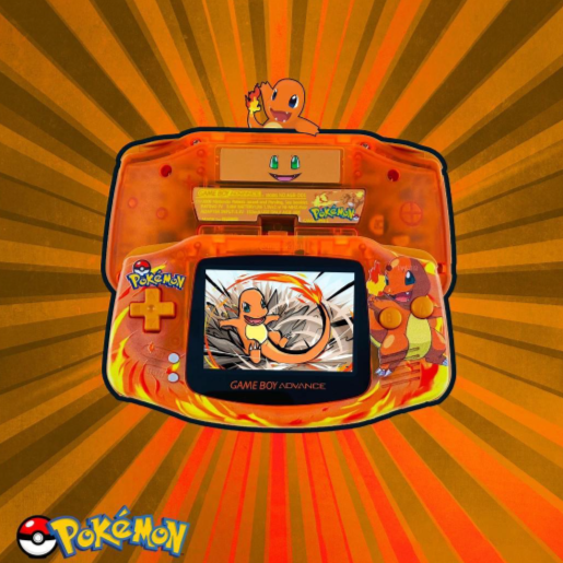 NEW Charmander Themed GBA IPS Screen Mod w/Box! – JAYBOYMODZ