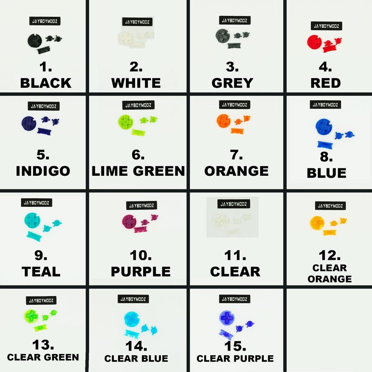 GBC Buttons | Gameboy Color Buttons – JAYBOYMODZ